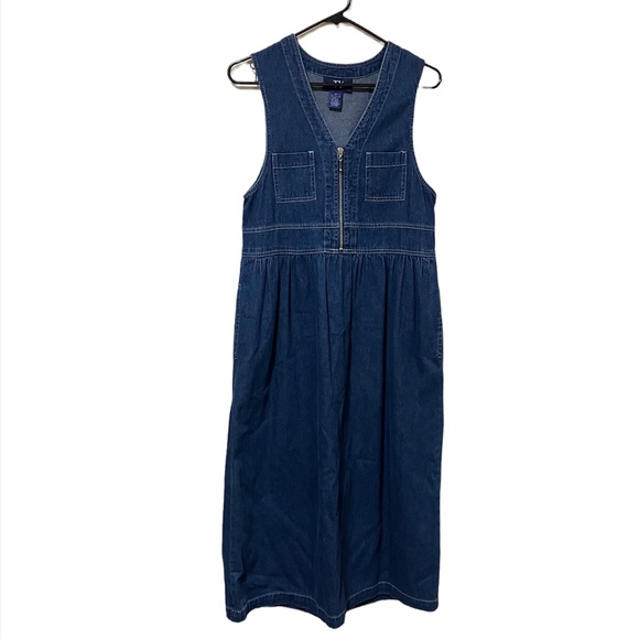 Vintage | Dresses | Vintage 9s Original Ty Wear Denim Dress | Poshmark